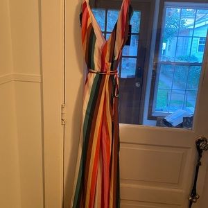 Lulus | Dresses | Lulus Amrita Multi Stripe Wrap Dress | Poshmark